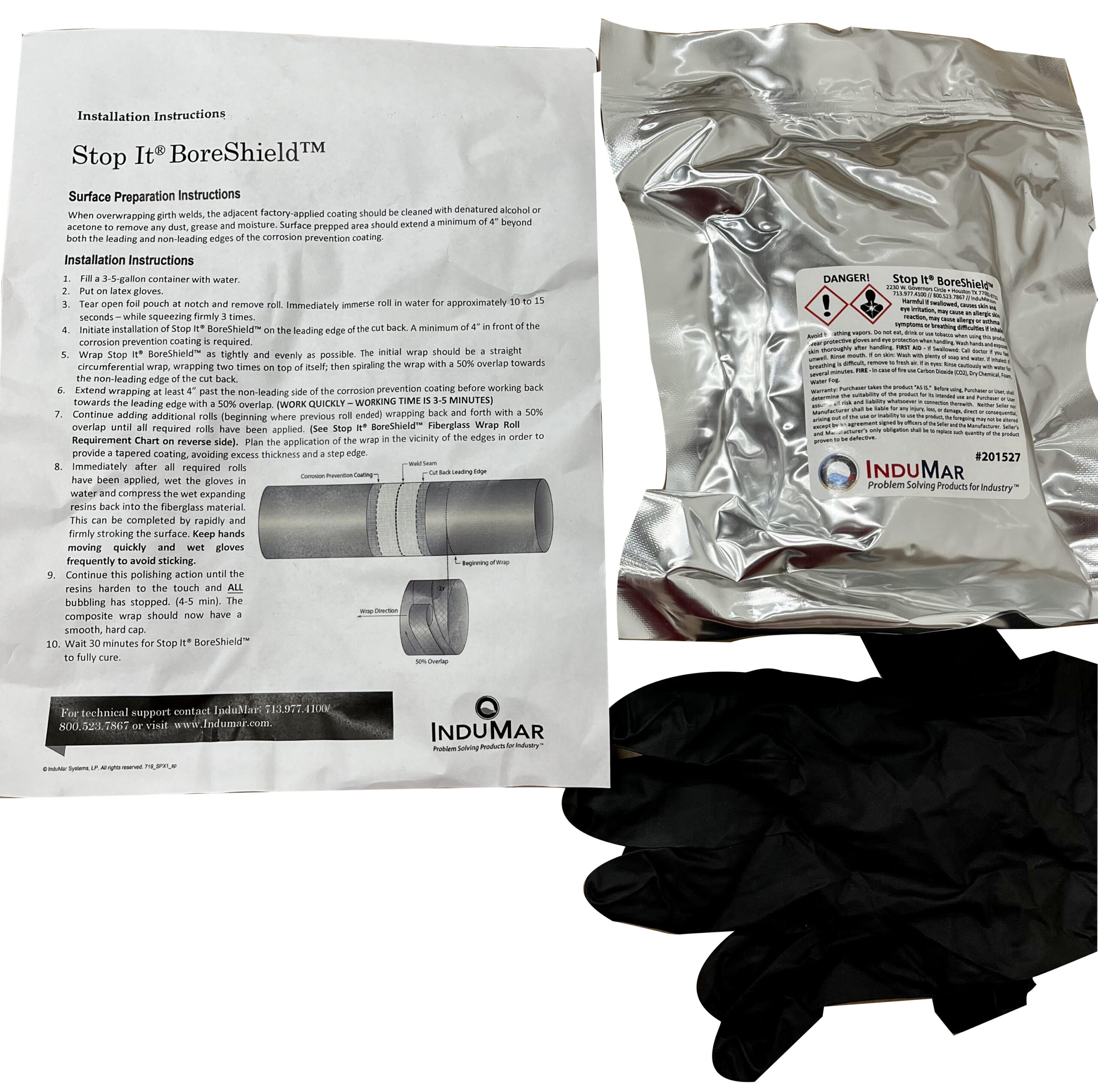 InduMar STOP IT® SaddleWrap High-Strength Pipe Protection