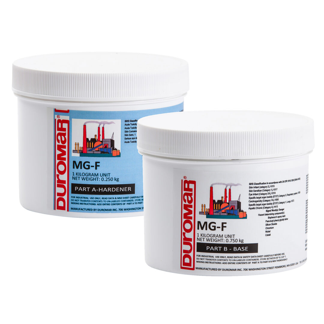 Duromar MG-F Precision Stainless Steel Putty, Machinable Repairs